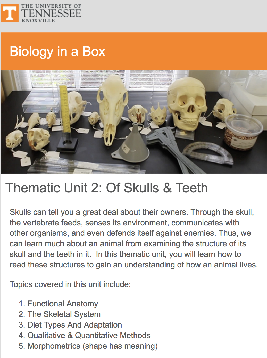 Newsletters - Biology In A Box
