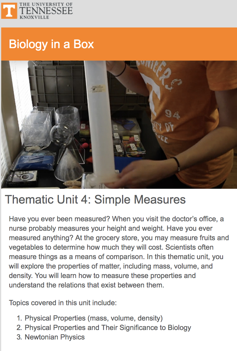 Newsletters - Biology In A Box