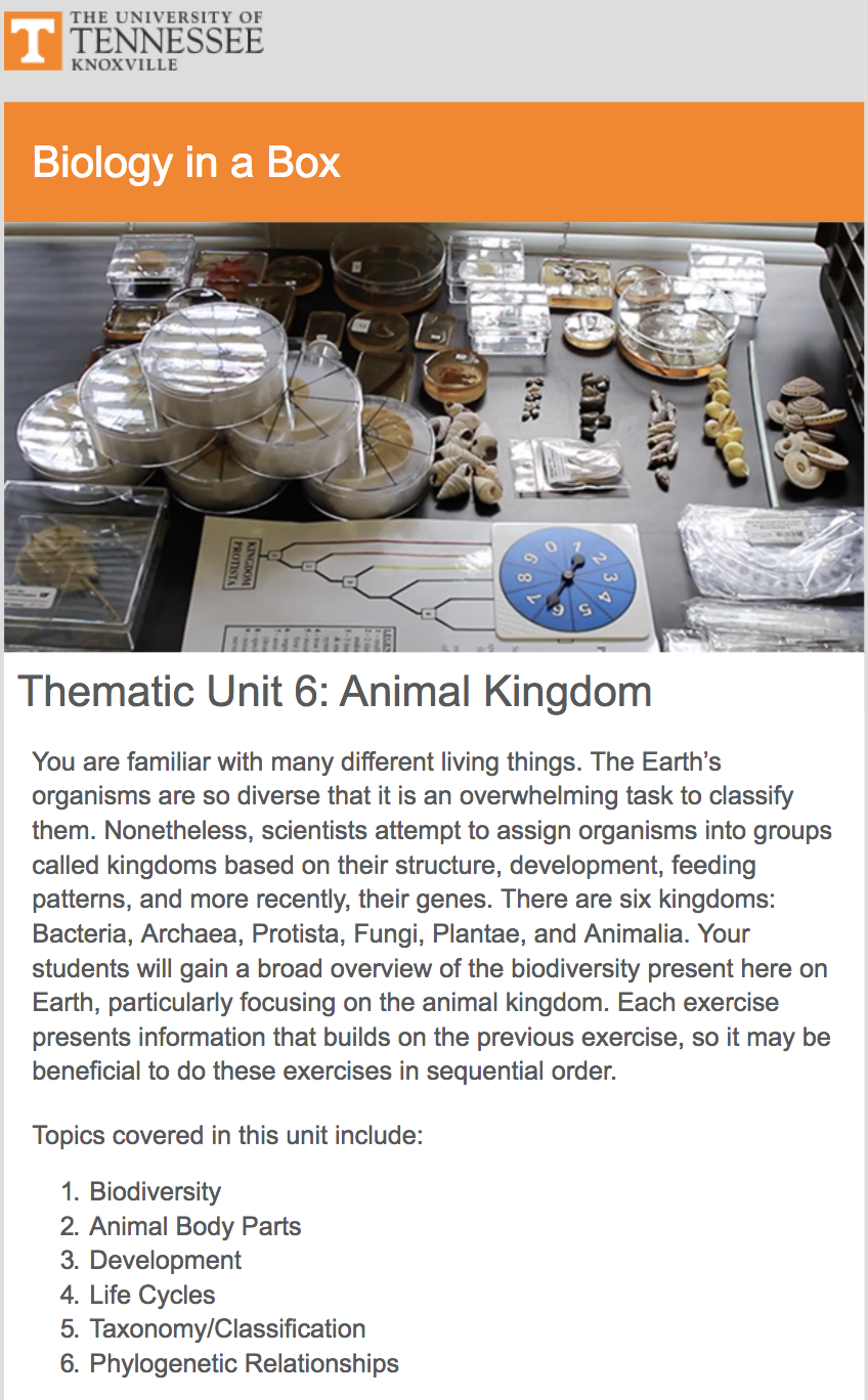 Newsletters - Biology In A Box