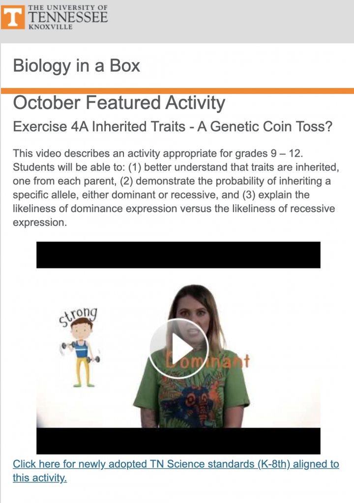 Newsletters - Biology In A Box