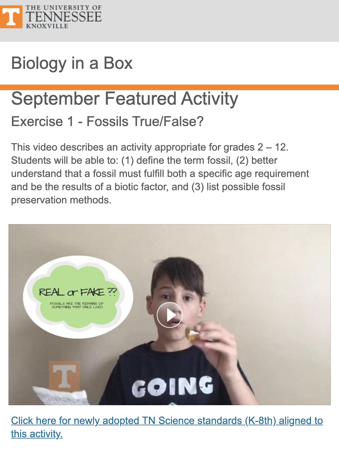 Newsletters - Biology In A Box